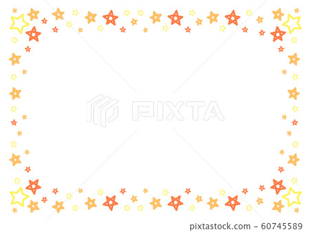 Hoshi handwritten style frame - Stock Illustration [60745589] - PIXTA