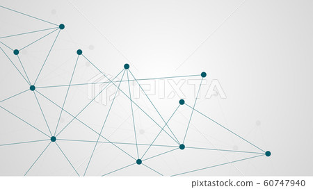 Abstract geometric connect lines and... - Stock Illustration [60747940 ...