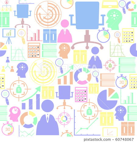 project management seamless pattern background - Stock Illustration ...