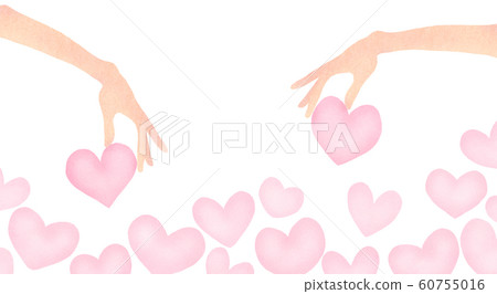 Women's hands choosing a heart - Stock Illustration [60755016] - PIXTA