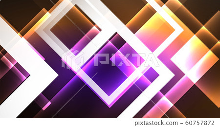 Shiny neon design square shape abstract... - Stock Illustration ...