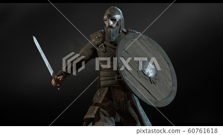 nordic viking 3d render illustration - Stock Illustration [60761618 ...