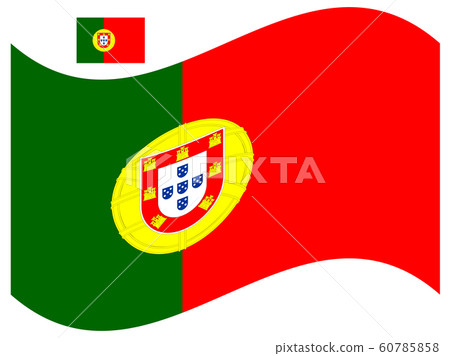 Wave Portugal Flag Vector illustration Eps 10 - Stock Illustration ...