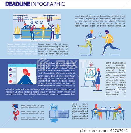 Illustration Deadline Inscription, Infographic. - Stock Illustration ...