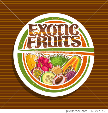Vector logo for Exotic Fruits - Stock Illustration [60797142] - PIXTA