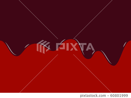 Chocolate dripping rectangular pattern - Stock Illustration [60801999 ...