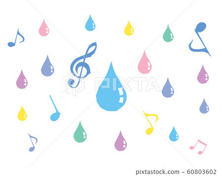 Illustration of colorful musical notes and... - Stock Illustration ...