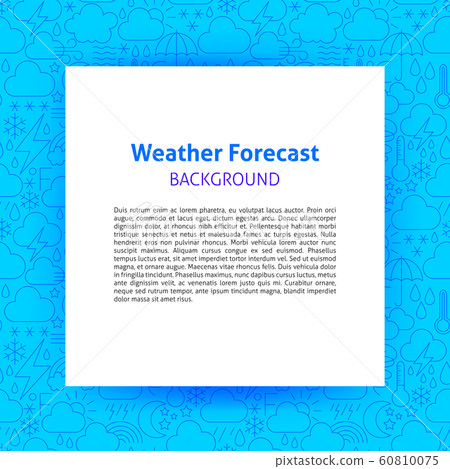 Weather Forecast Paper Template - Stock Illustration [60810075] - PIXTA