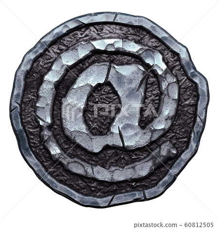 Symbol at made of forged metal in the center of... - Stock Illustration ...