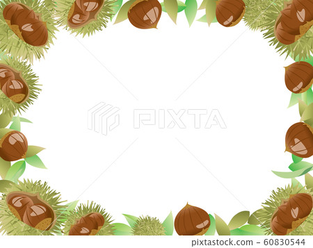 Chestnut frame illustration - Stock Illustration [60830544] - PIXTA