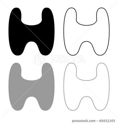 Thyroid gland Goiter Human organ Anatomy of - Stock Illustration ...
