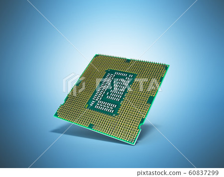 Central Computer Processors CPU High resolution 3d - Stock Illustration ...