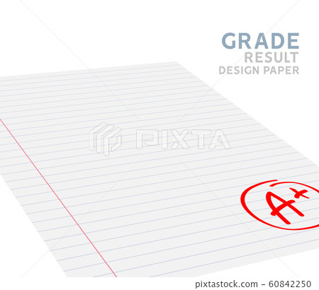 Grade result A plus. Hand drawn vector grade A... - Stock Illustration ...
