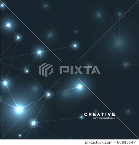 Vector abstract connecting dots and lines.... - Stock Illustration ...