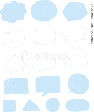 Callout illustration line drawing blue refreshing - Stock Illustration ...
