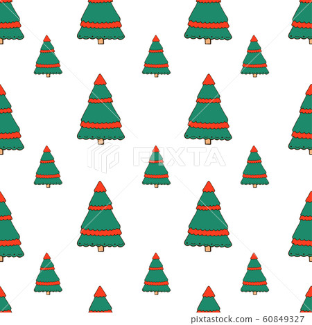 Vector seamless pattern with hand drawn... - Stock Illustration ...