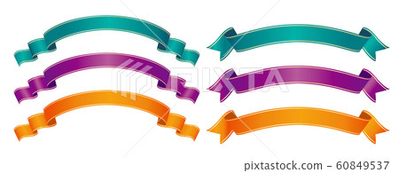 Ribbon material set headline title - Stock Illustration [60849537] - PIXTA