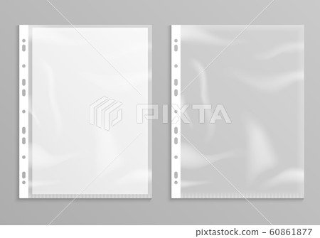 Sheet plastic protector, clear folder file.... - Stock Illustration ...