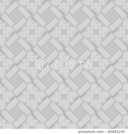 Twisted striped lines vector seamless pattern. - Stock Illustration ...