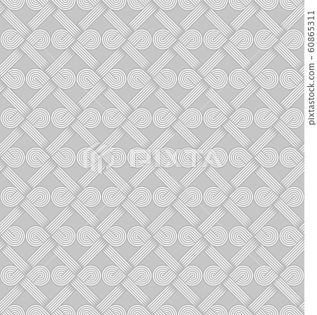 Twisted striped lines vector seamless pattern. - Stock Illustration ...