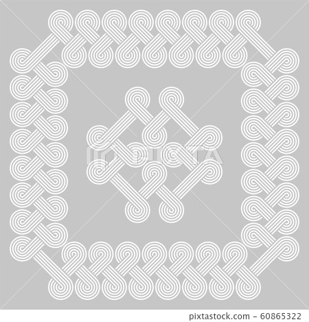 Twisted striped lines vector seamless pattern. - Stock Illustration ...