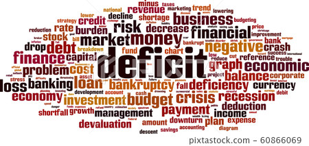 Deficit word cloud - Stock Illustration [60866069] - PIXTA