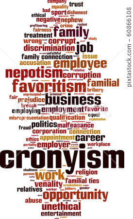 Cronyism word cloud - Stock Illustration [60866108] - PIXTA