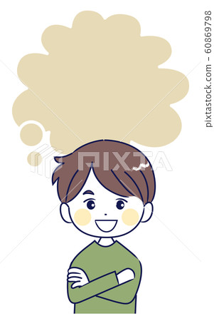 Male / Speech bubble - Stock Illustration [60869798] - PIXTA