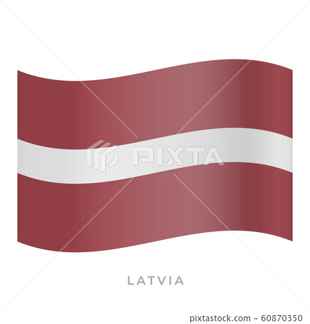 Latvia waving flag vector icon. Vector... - Stock Illustration [60870350] - PIXTA