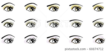 Eye Eye Shadow Eye Line - Stock Illustration [60874712] - PIXTA