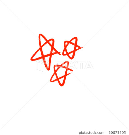 Red star important asterisk study handwriting - Stock Illustration ...
