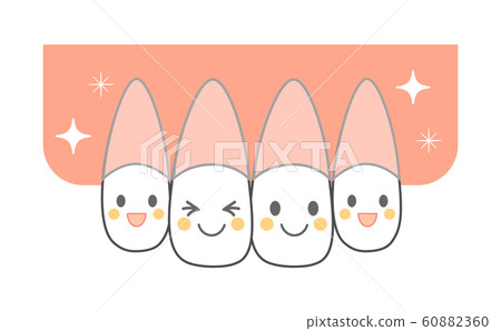 Cute character with front teeth - Stock Illustration [60882360] - PIXTA