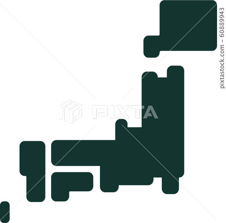 Japanese archipelago icon illustration - Stock Illustration [60889943 ...