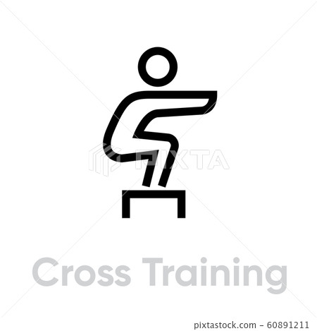 Cross Training sport icon - Stock Illustration [60891211] - PIXTA