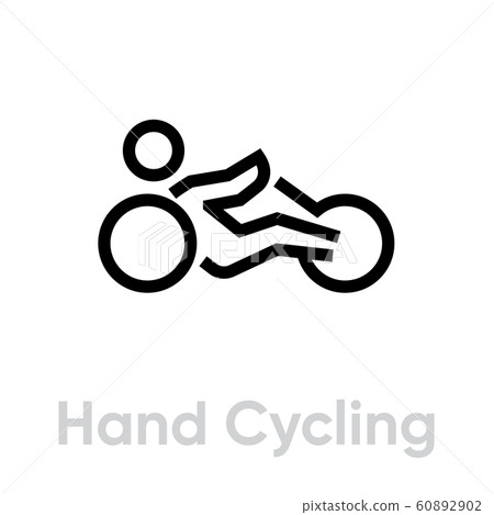 Hand Cycling activity icon - Stock Illustration [60892902] - PIXTA