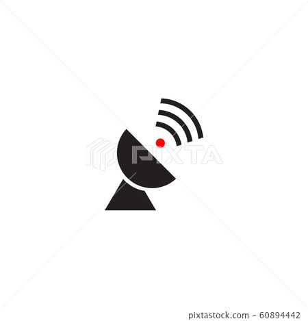 Signal wave icon logo design vector illustration - Stock Illustration ...