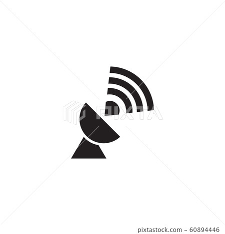 Signal wave icon logo design vector illustration - Stock Illustration ...