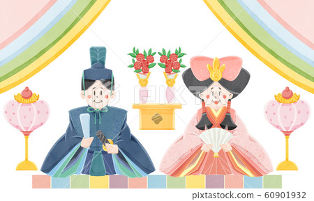 Hina Matsuri: Hina and Uchihara - Stock Illustration [60901932] - PIXTA
