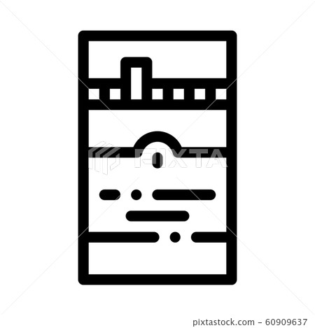 Gaming Computer Icon Vector Outline Illustration - Stock Illustration ...