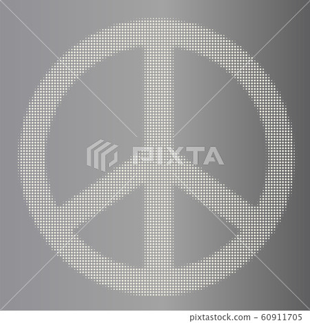 Halftone Peace Symbol Vector illustration Eps 10 - Stock Illustration ...