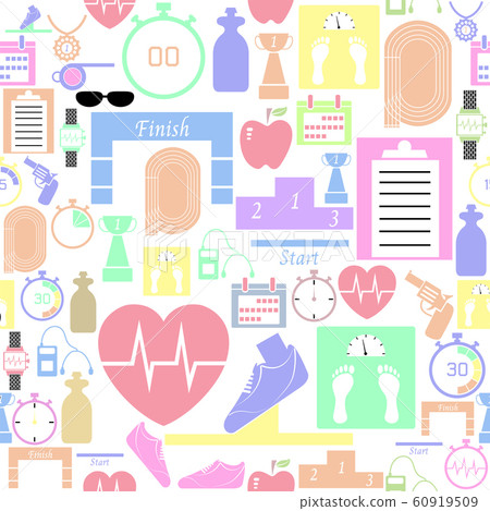 running seamless pattern background icon. - Stock Illustration ...