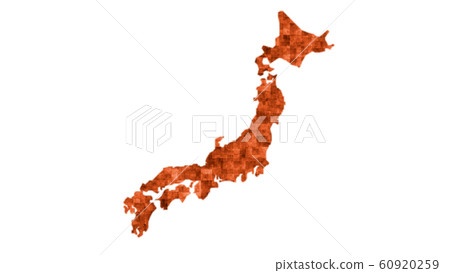 Japan map geometric - Stock Illustration [60920259] - PIXTA