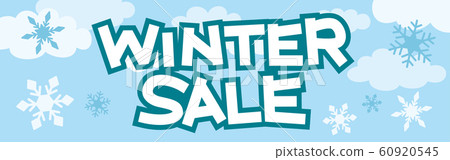 Winter sale 320x100 size banner for snow - Stock Illustration [60920545 ...