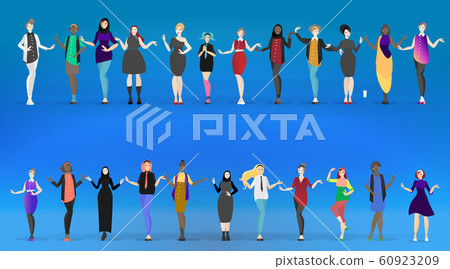 Different women. Various international females - Stock Illustration ...