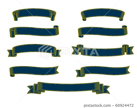vintage wind ribbon material - Stock Illustration [60924472] - PIXTA