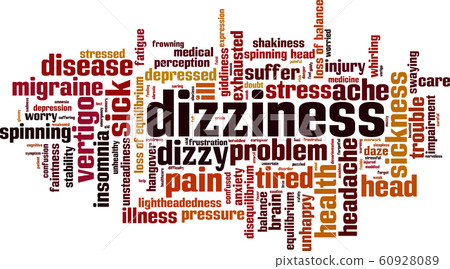 Dizziness word cloud - Stock Illustration [60928089] - PIXTA