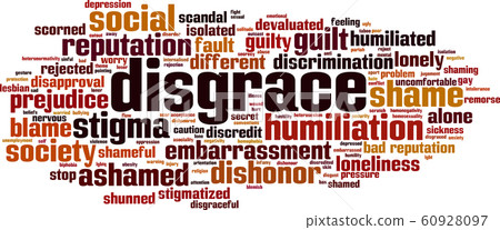 Disgrace word cloud - Stock Illustration [60928097] - PIXTA