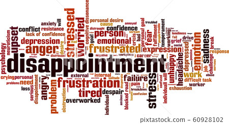 Disappointment word cloud - Stock Illustration [60928102] - PIXTA