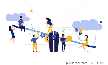 Comparison employee business people vector - Stock Illustration ...