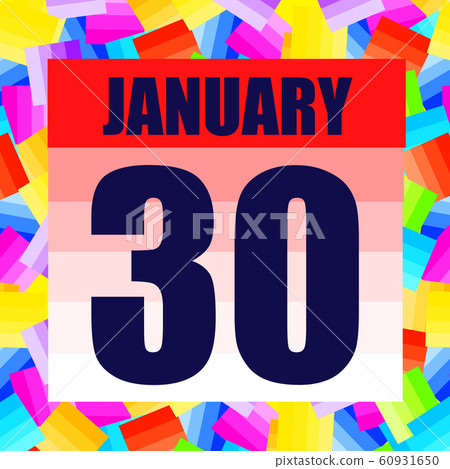 January 30 icon. For planning important day.... - Stock Illustration ...